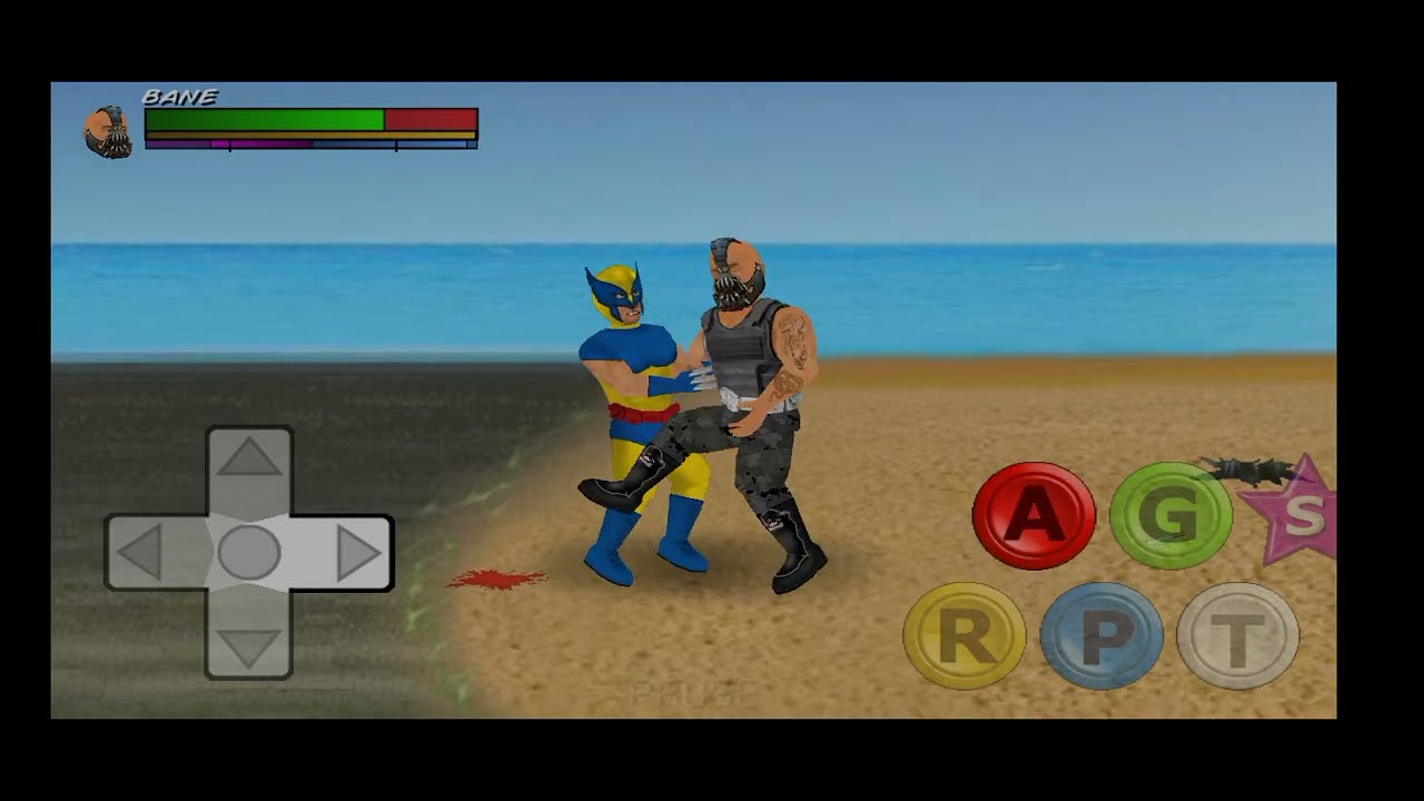 bane vs logan | super city full fight | marvel vs dc - YouTube