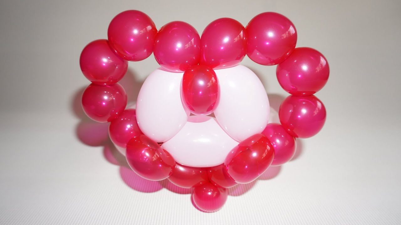Heart hat of balloons - YouTube
