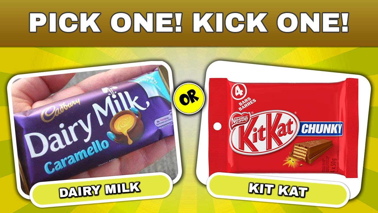 Pick One Kick One Food Edition | Sweet Edition 🍬🍫🍭 - YouTube