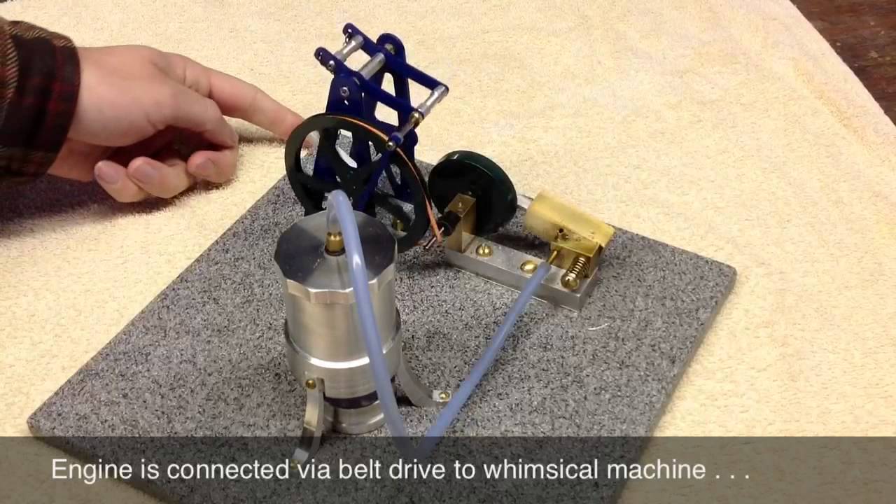 Steam Engine in Miniature - Oscillating Steam Engine Model - YouTube
