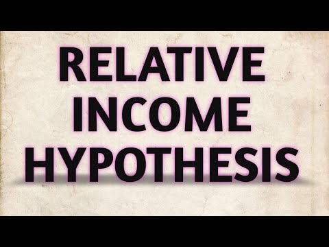 RELATIVE INCOME HYPOTHESIS || JAMES DUESENBERRY || NTA NET ECONOMICS ...