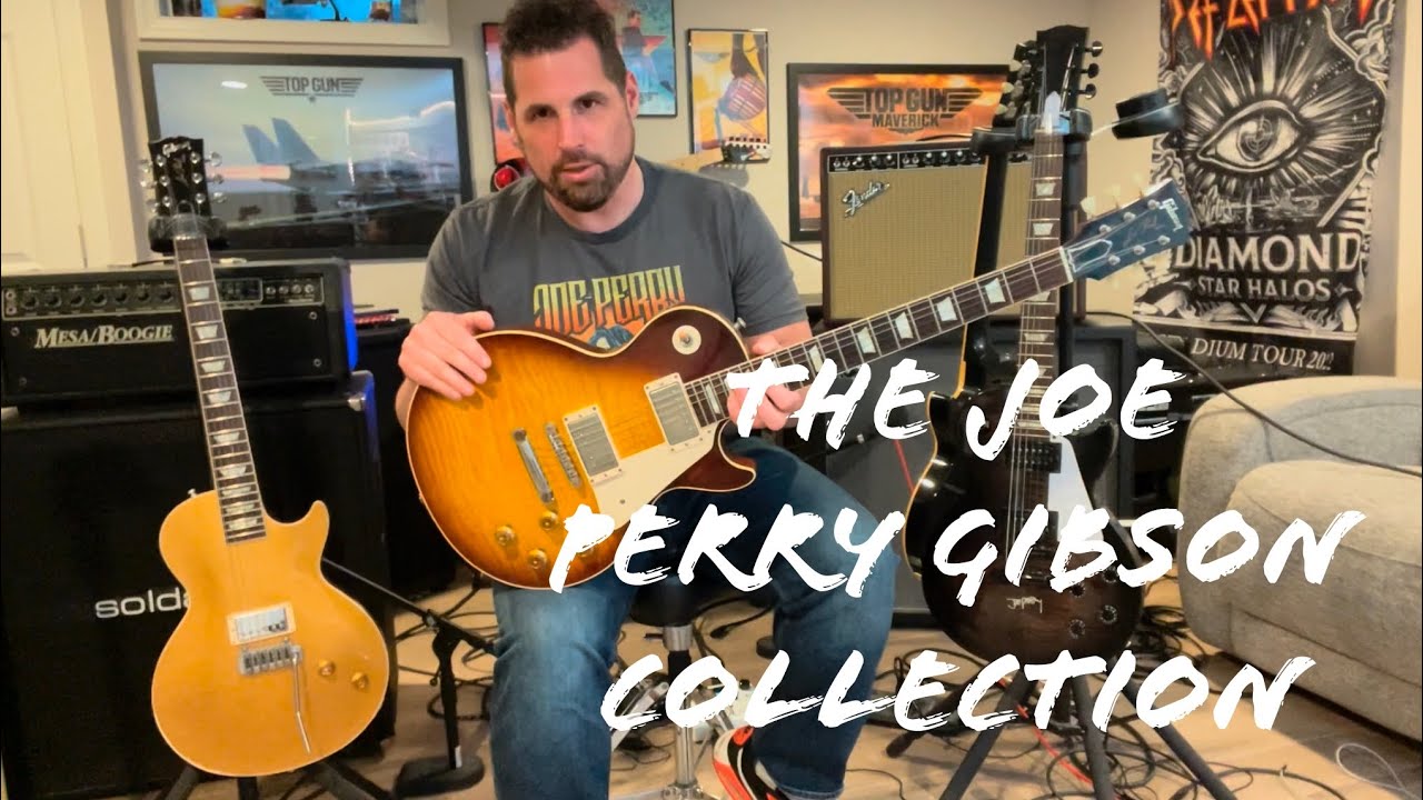 My Joe Perry Signature Gibson Les Paul Collection - YouTube