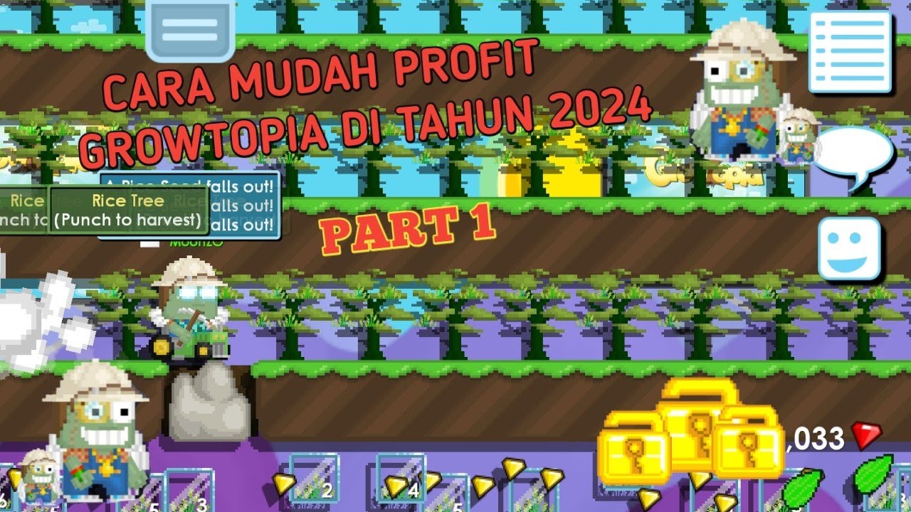 CARA PROFITAN YANG PALING GAMPANG DI GROWTOPIA INDONESIA PART #1 - YouTube