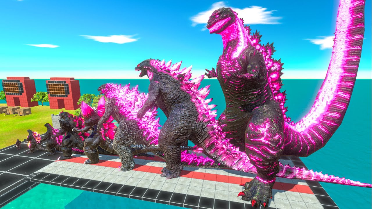 EVOLUTION of SHIN GODZILLA New Empire Size Comparison vs Team KING ...