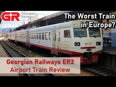 Georgian Railway Review (Tbilisi Central to Tbilisi Airport) - The Worst Train in Europe?