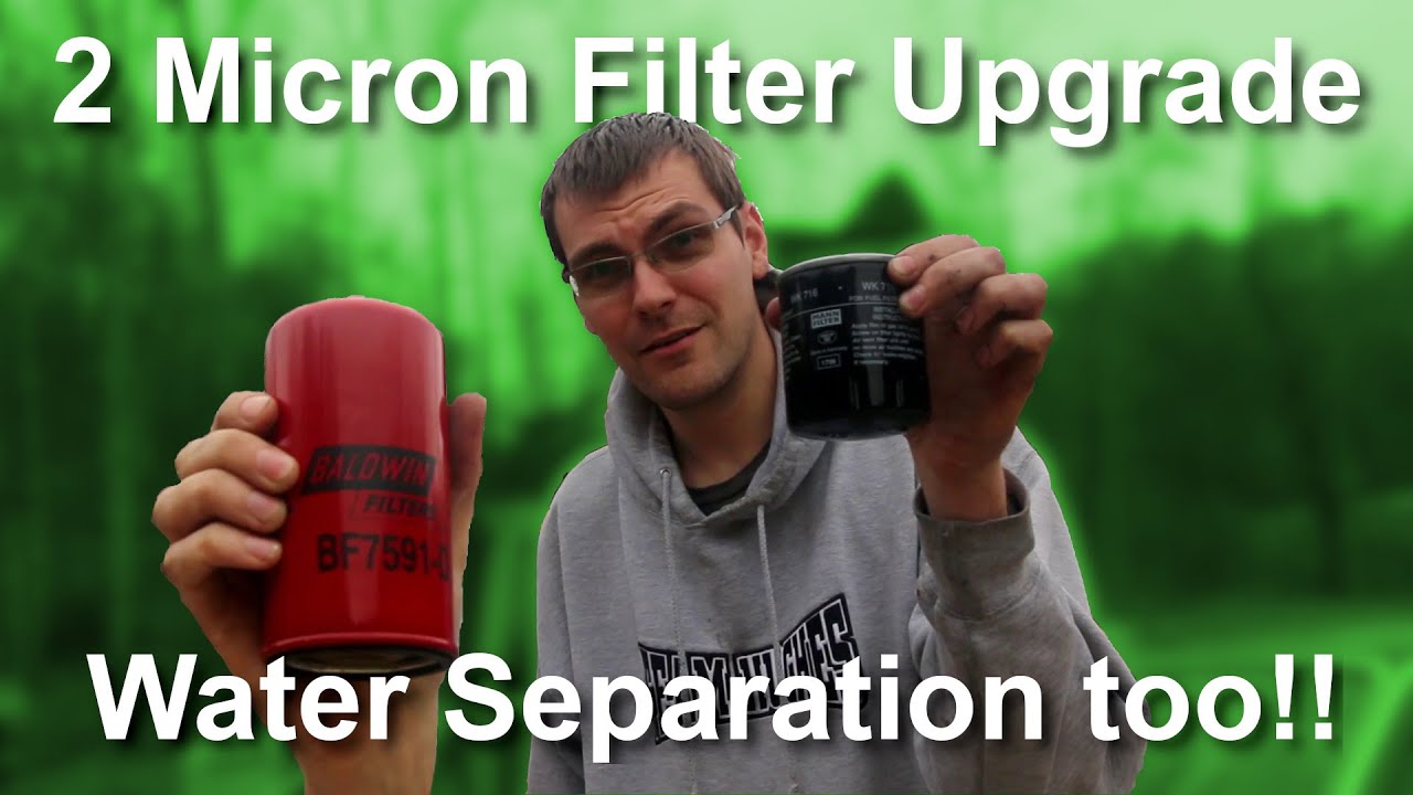82 Mercedes 2 Micron fuel filter mod! OM617 Water separator in stock ...