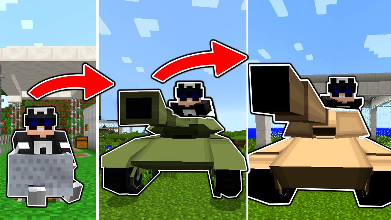 PANZER LEBENSZYKLUS in Minecraft! - Vom KART zur MASCHINE - YouTube