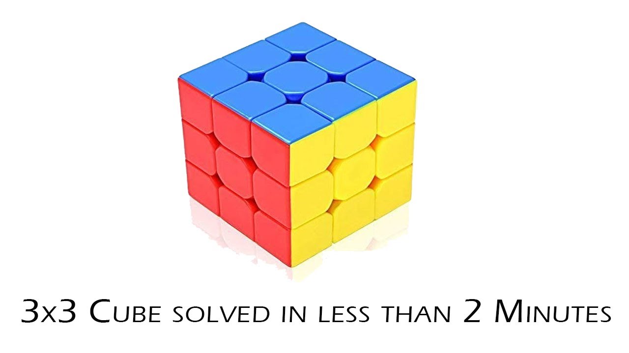 My Fastest Time Solving a 3x3 Cube - Less than 2 Minutes. - YouTube