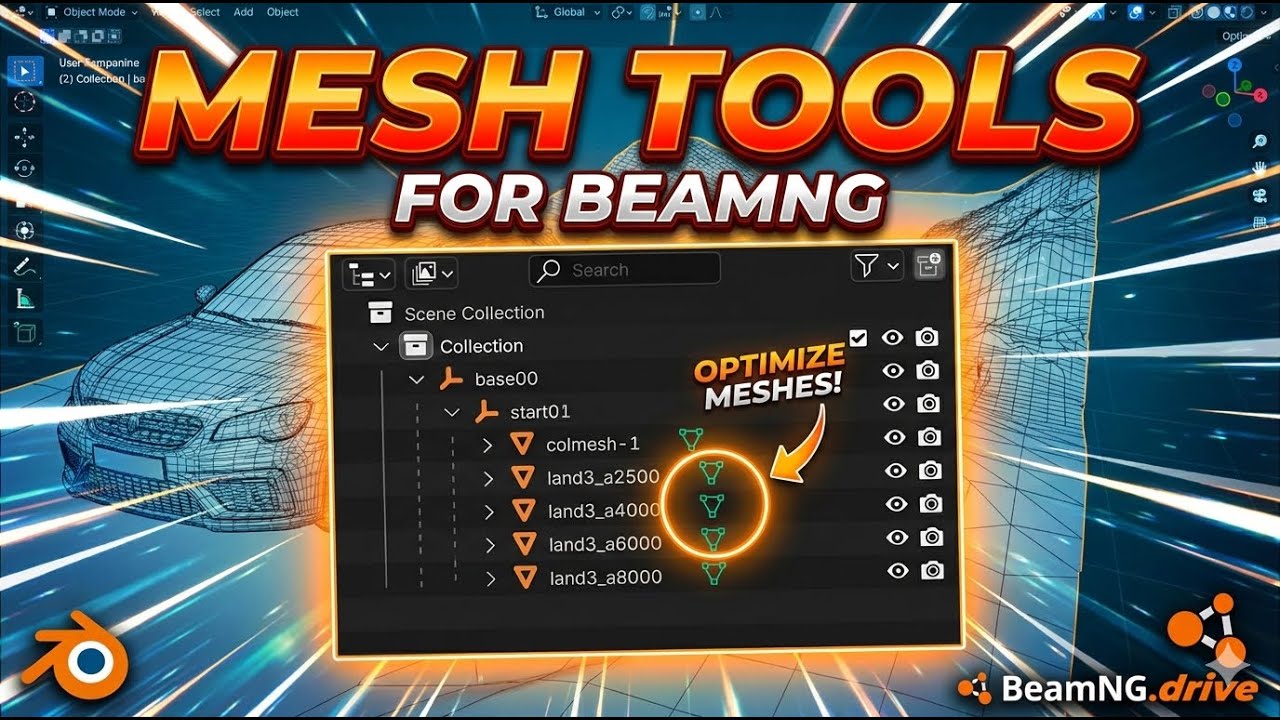 MOD LIKE A PRO! Blender Mesh Tools for BeamNG.drive - YouTube