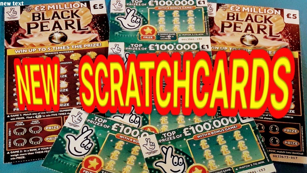NEW SCRATCHCARDS...£2 MILLION BLACK PEARL...£100,000...BLUE BONUS ...