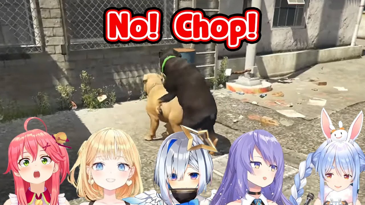 [Hololive] GTA 5 Franklin's Dog Chop Funny Moments [English Sub] - YouTube