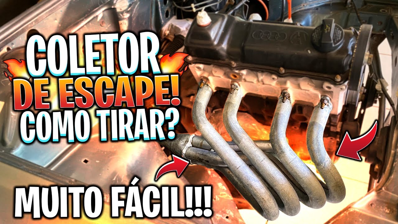 COMO TIRAR COLETOR DE ESCAPE MOTOR AP ? - YouTube
