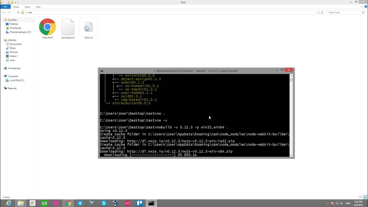 NW.js Build Executable File for Windows - YouTube