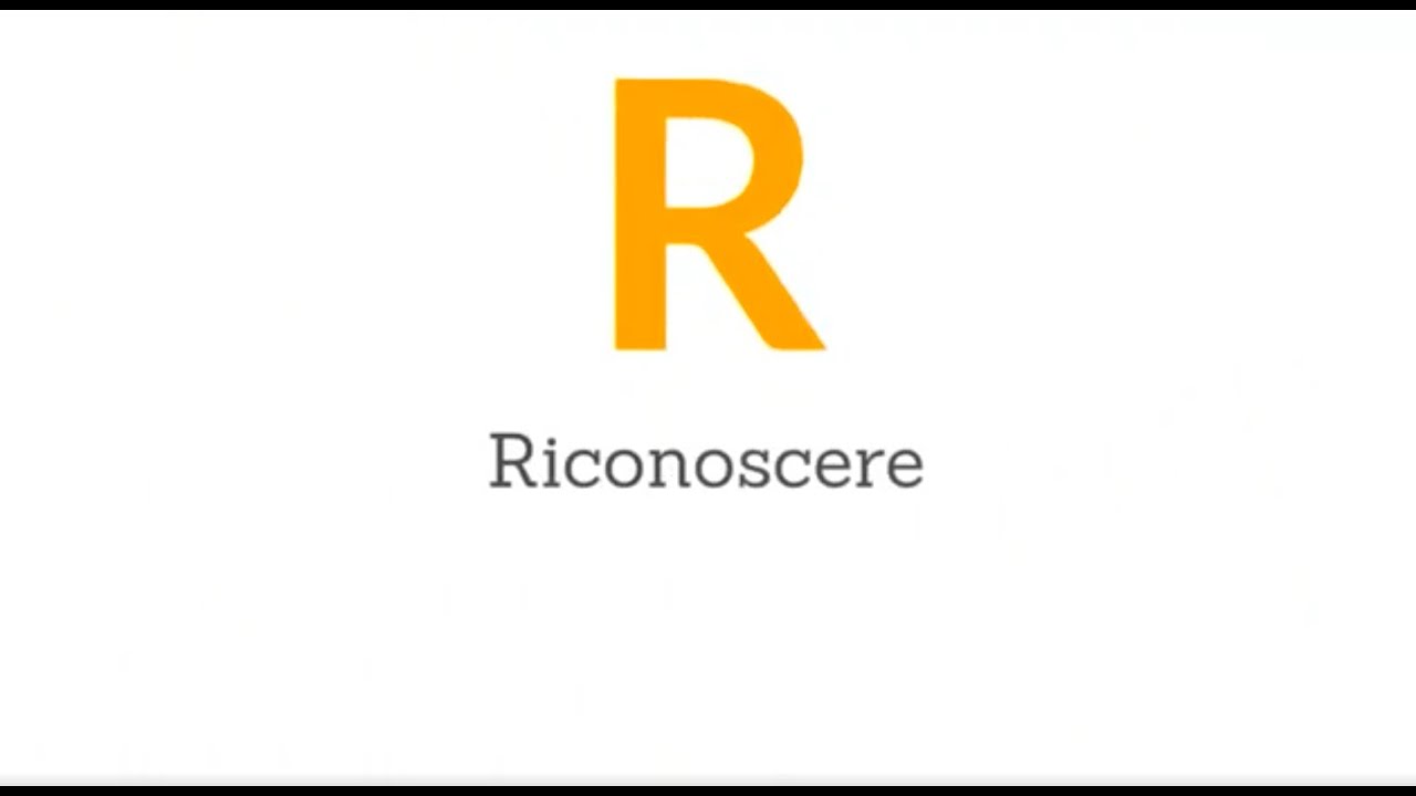 RICONOSCERE - YouTube