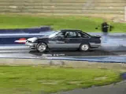 VN supercharged V6 commodore 12.3sec 400m - YouTube