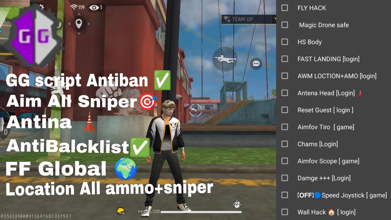 GG script FF Global 🌍 Antiban AntiBalcklist Free 2025 | Vip Script All ...