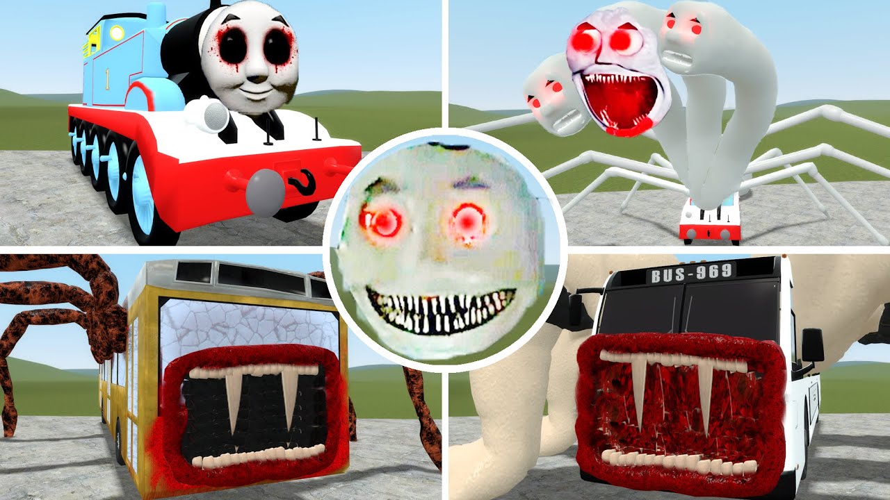 All Cursed Thomas,Cursed Bus Eater,Cursed Hulk Bus Eater,Horror Thomas ...