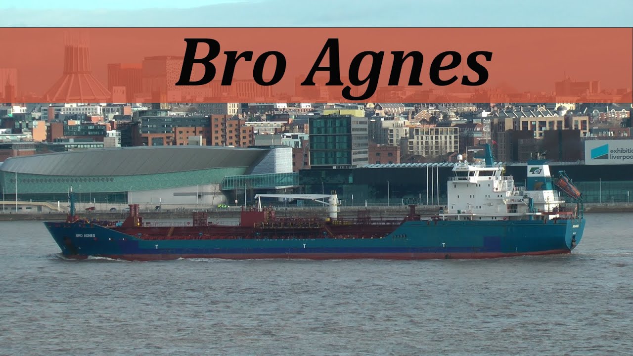 Bro Agnes Tanker Outbound On Ther Mersey - YouTube
