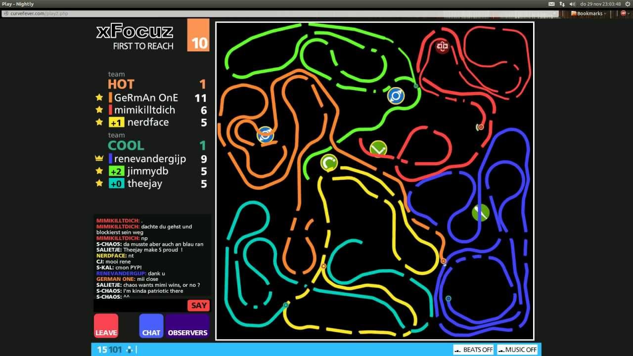 Curve Fever 2 | November team tournament 2012 - YouTube