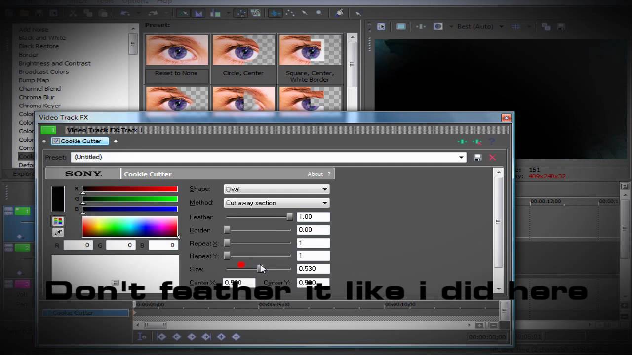 Sony Vegas Blurred Edges Tutorial - YouTube