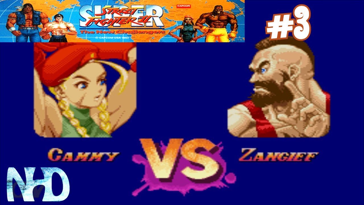 Let's Play Street Fighter 2 TNC Cammy Stage 3 VS Zangief and Bonus ...