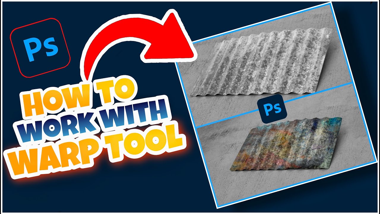 How To Use Warp Tool In PHOTOSHOP. - YouTube