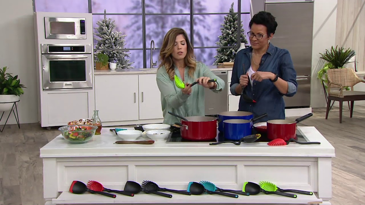 Dreamfarm 2pc Spadle and Holey Spadle Set on QVC - YouTube