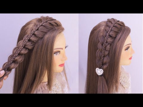 Front hair style girl simple & Easy step by step |simple hairstyle ...
