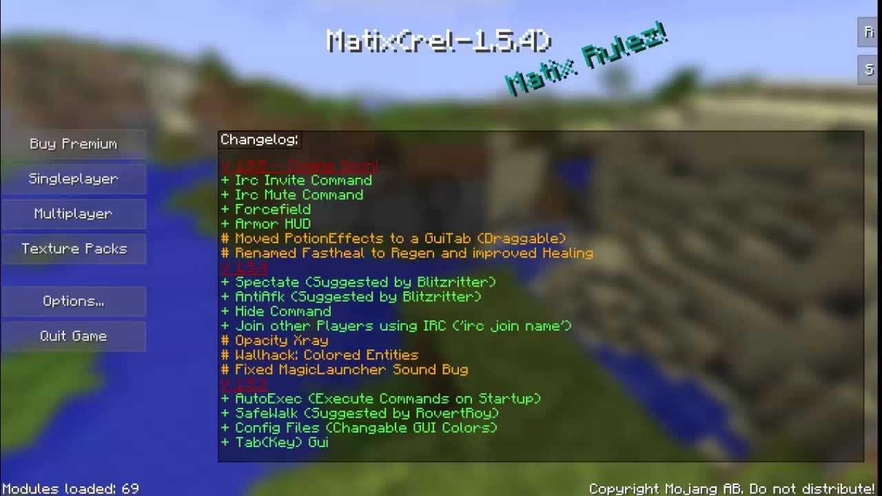Minecraft: Hacked Client 1.5.2 Matix + Download - YouTube