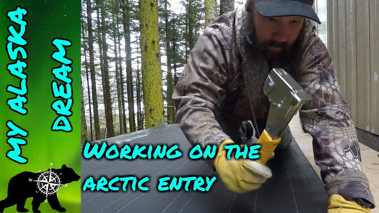 Framing, Sheathing, and roofing our arctic entry - YouTube