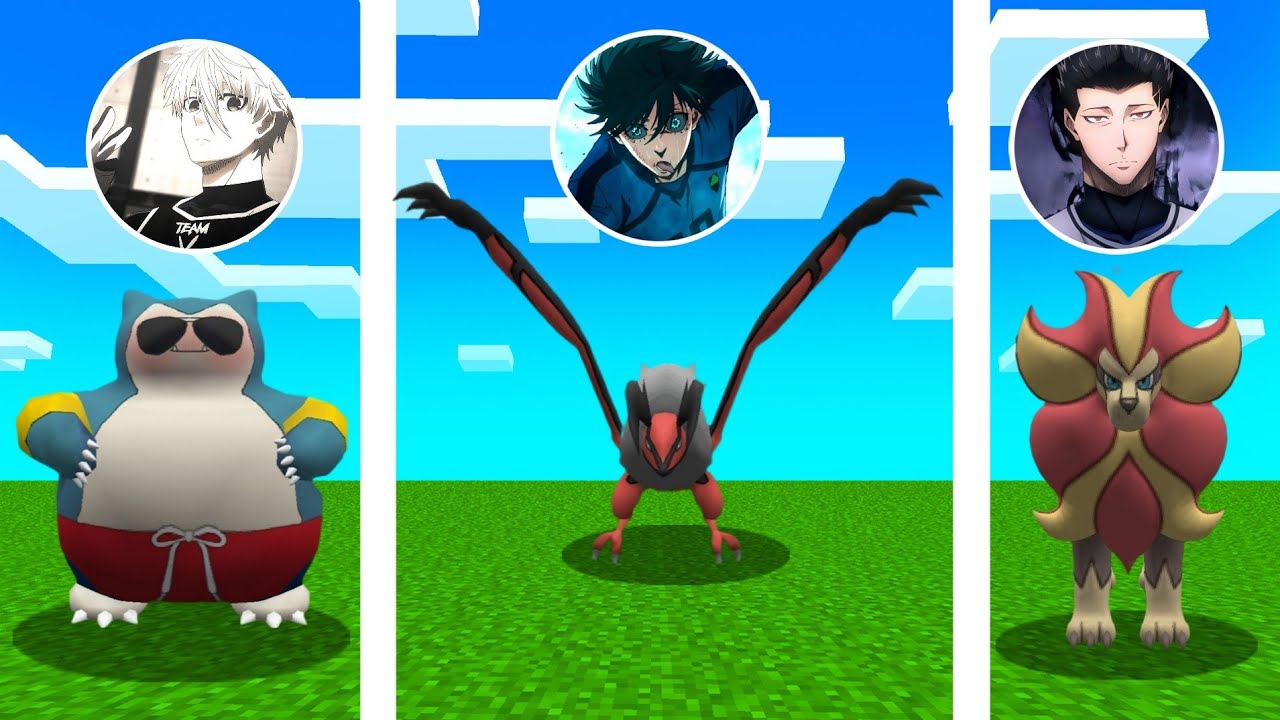 PIXELMON MAS OS PERSONAGENS DE BLUE LOCK DECIDEM O MEU POKÉMON! - YouTube
