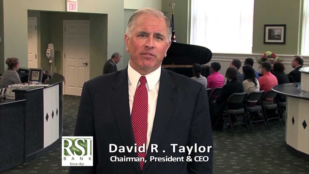 RSI Bank in New Jersey - TV Commercial with David R. Taylor by ...
