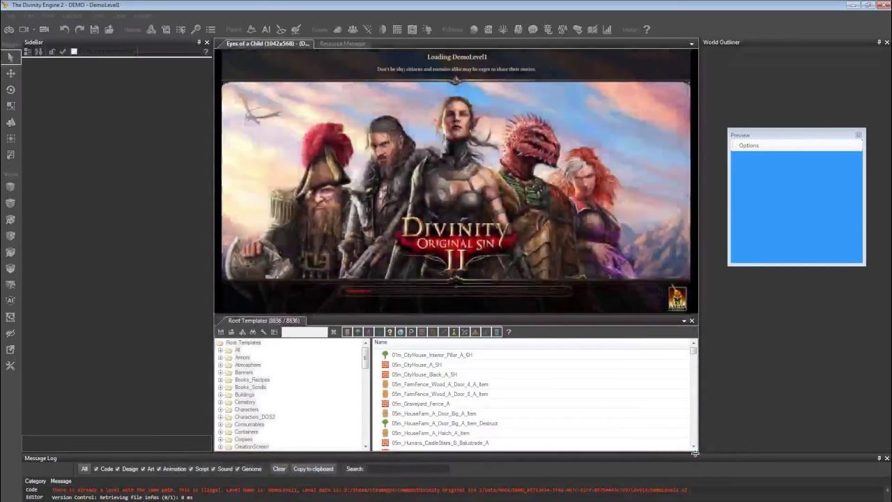 Divinity 2 Engine - Quick Tutorial 1 - Creating a new level - YouTube