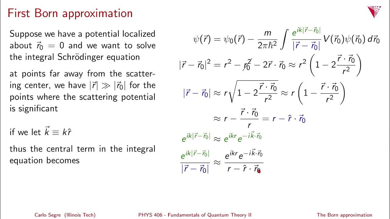 10.05 The Born approximation - YouTube