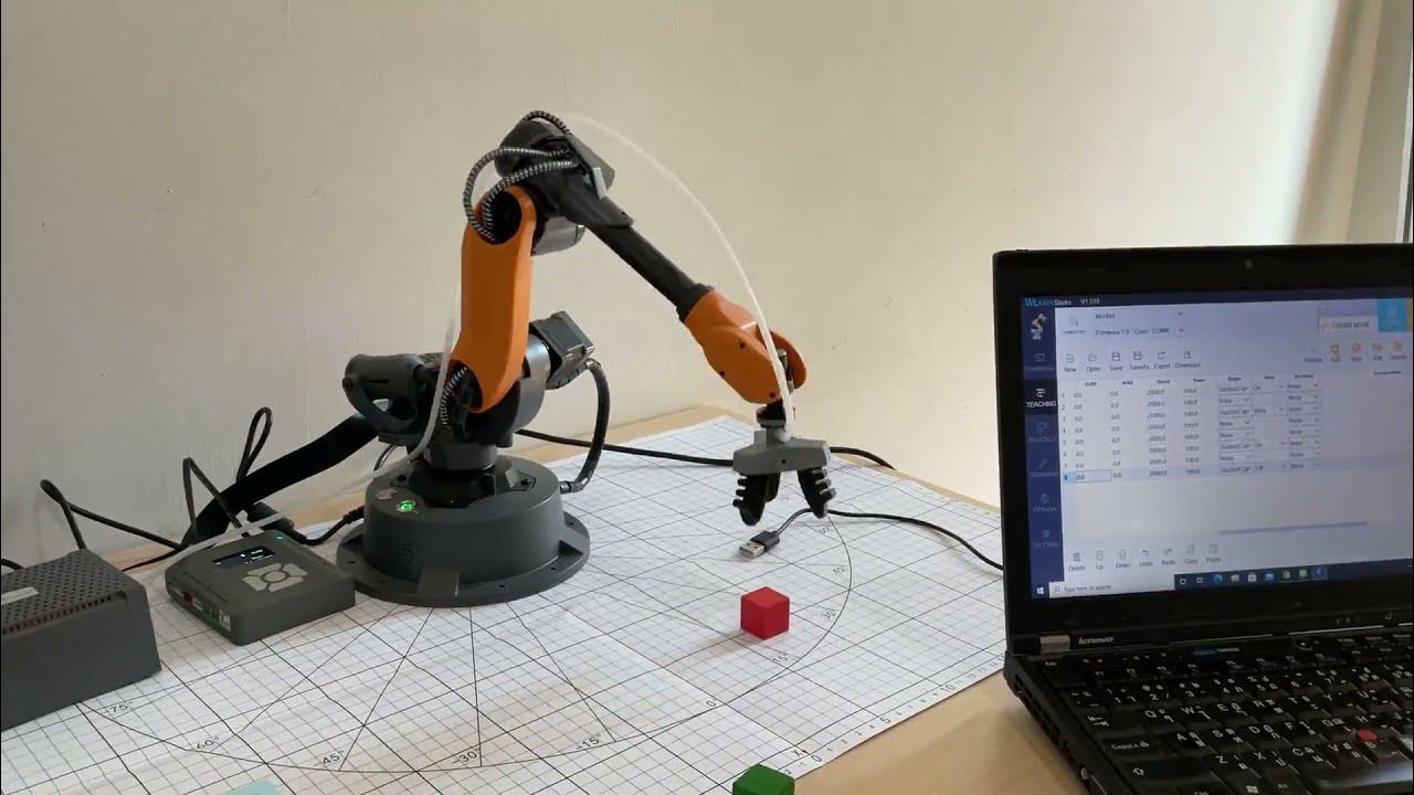 Mirobot, 6-axis Mini Industrial Robot Arm - YouTube