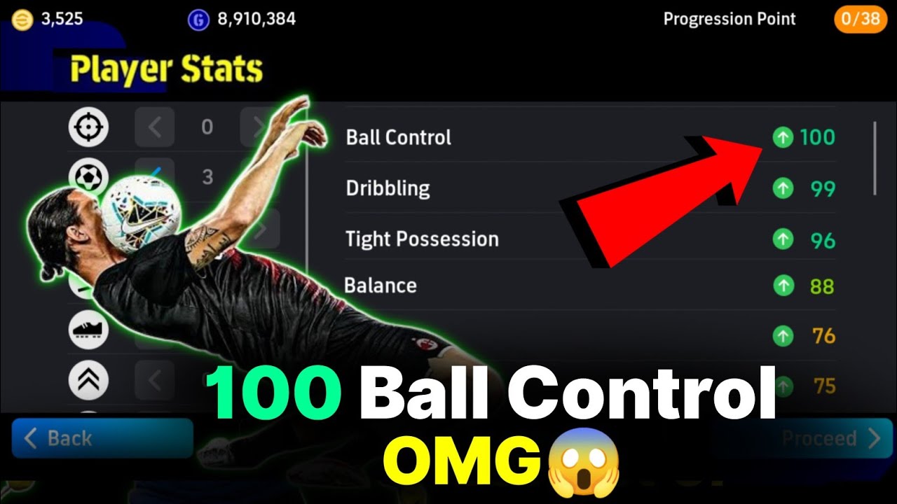 100 Ball Control! 99 Dribbling! Gem of efootball hide your Defender in ...
