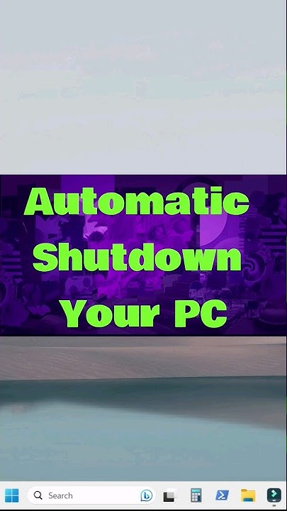How to shutdown your pc automatically ? - YouTube