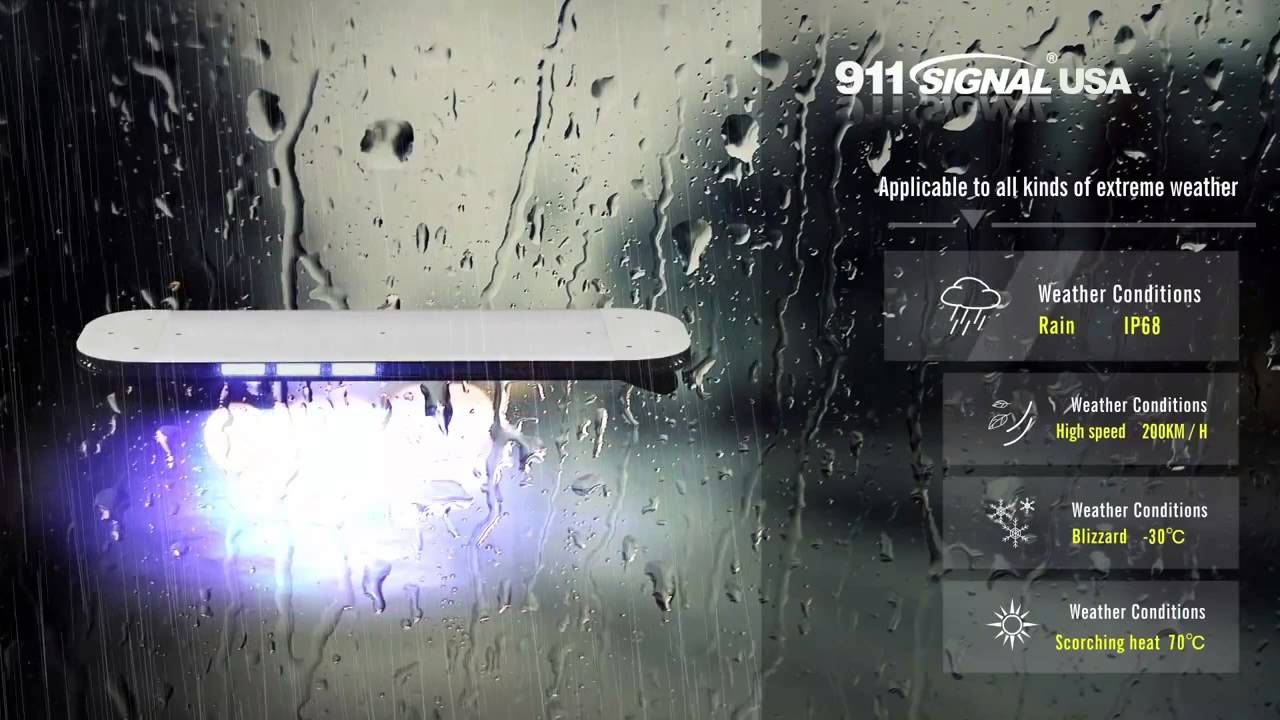 LED Skyline Full Size Lightbar - 911 Signal USA - YouTube