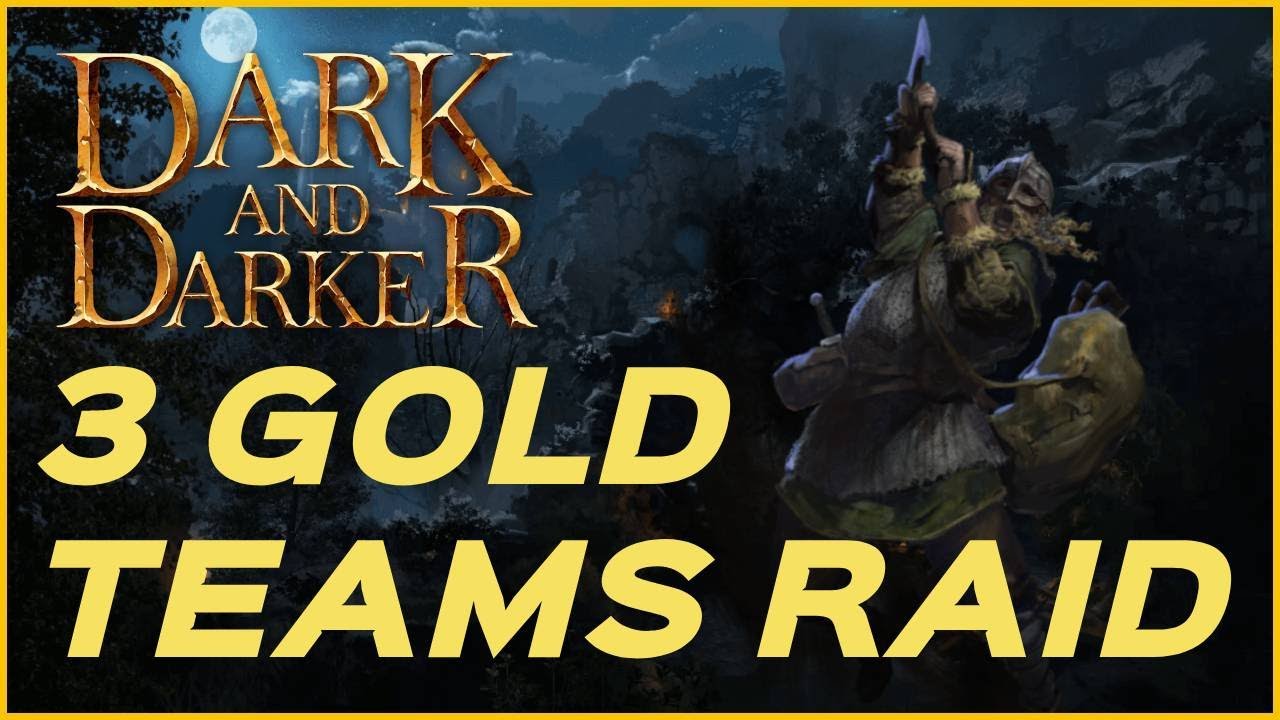 Dark and Darker | VIOLA ROGUE, BARD, WIZARD VS 3 Gold Team Raid - YouTube