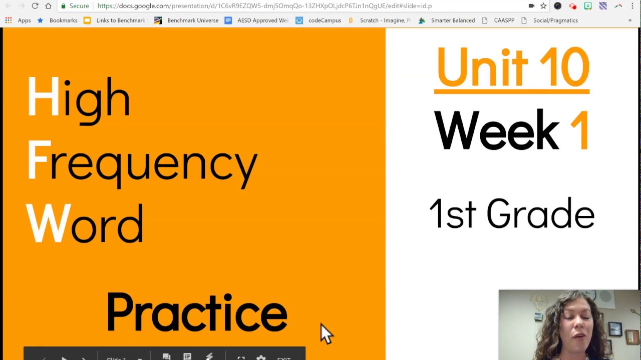 10:1 Unit 10, Week 1 HFW - 1st Grade - YouTube