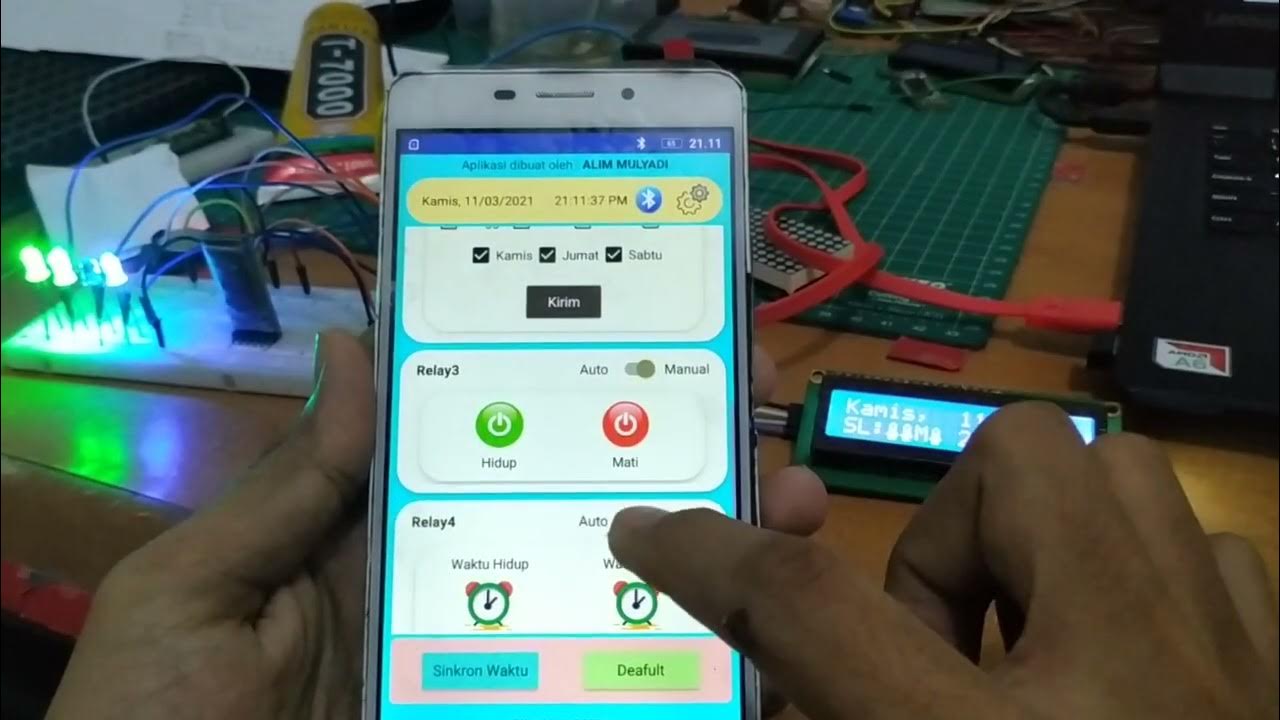 (Review) Timer Terprogram 4 Relay Control with Bluetooth - YouTube