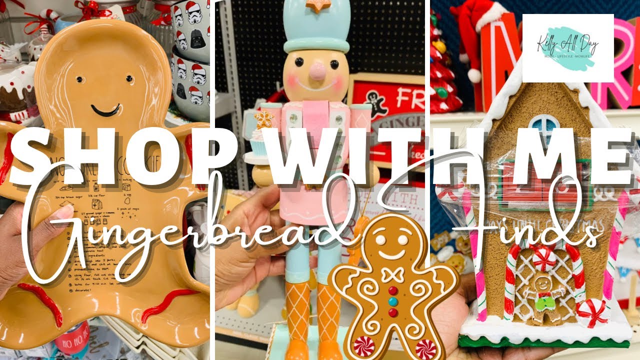 SHOPPING FOR GINGERBREAD CHRISTMAS DECOR, GINGERBREAD FIND, AT HOME ...