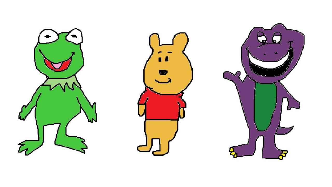 kermit, pooh and barney - YouTube
