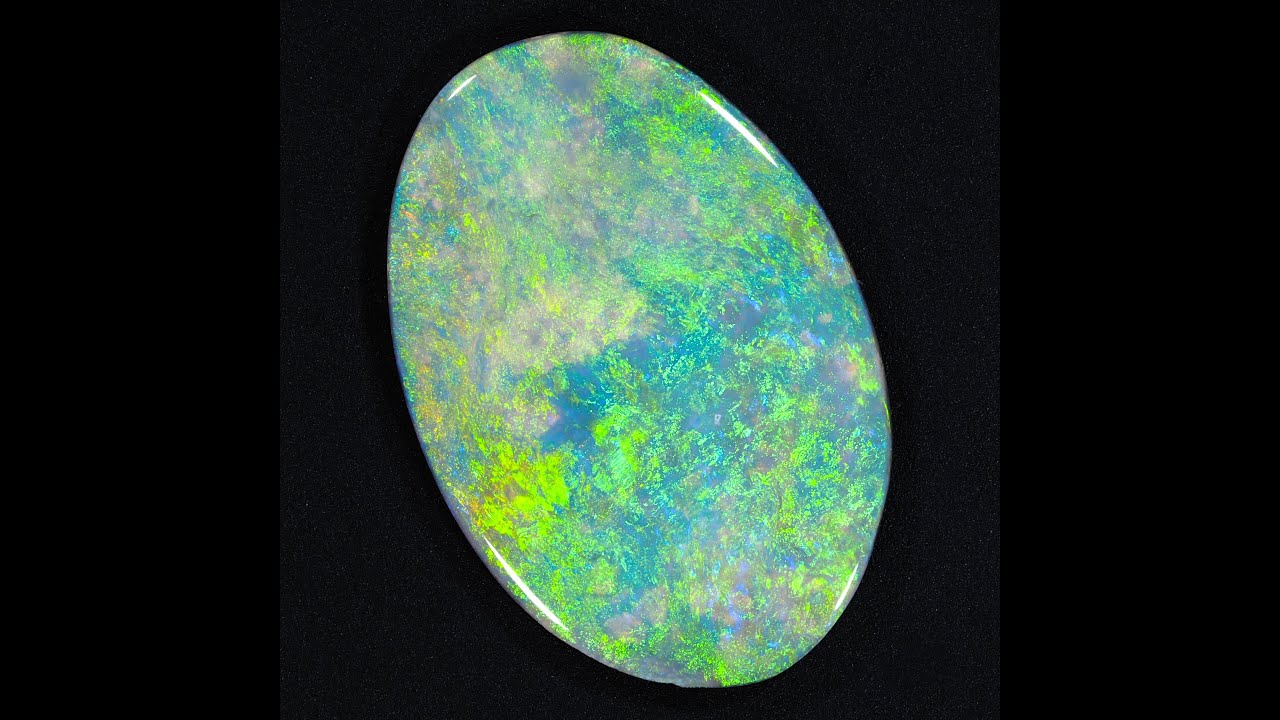 1.09ct solid semi black opal from Lightning Ridge, Australia - YouTube
