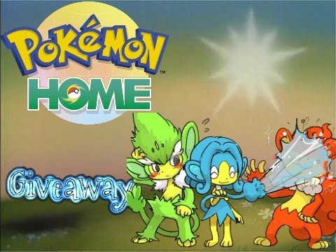 Pokemon Home 🏡 Giveaway Shiny Element Monkey's - YouTube
