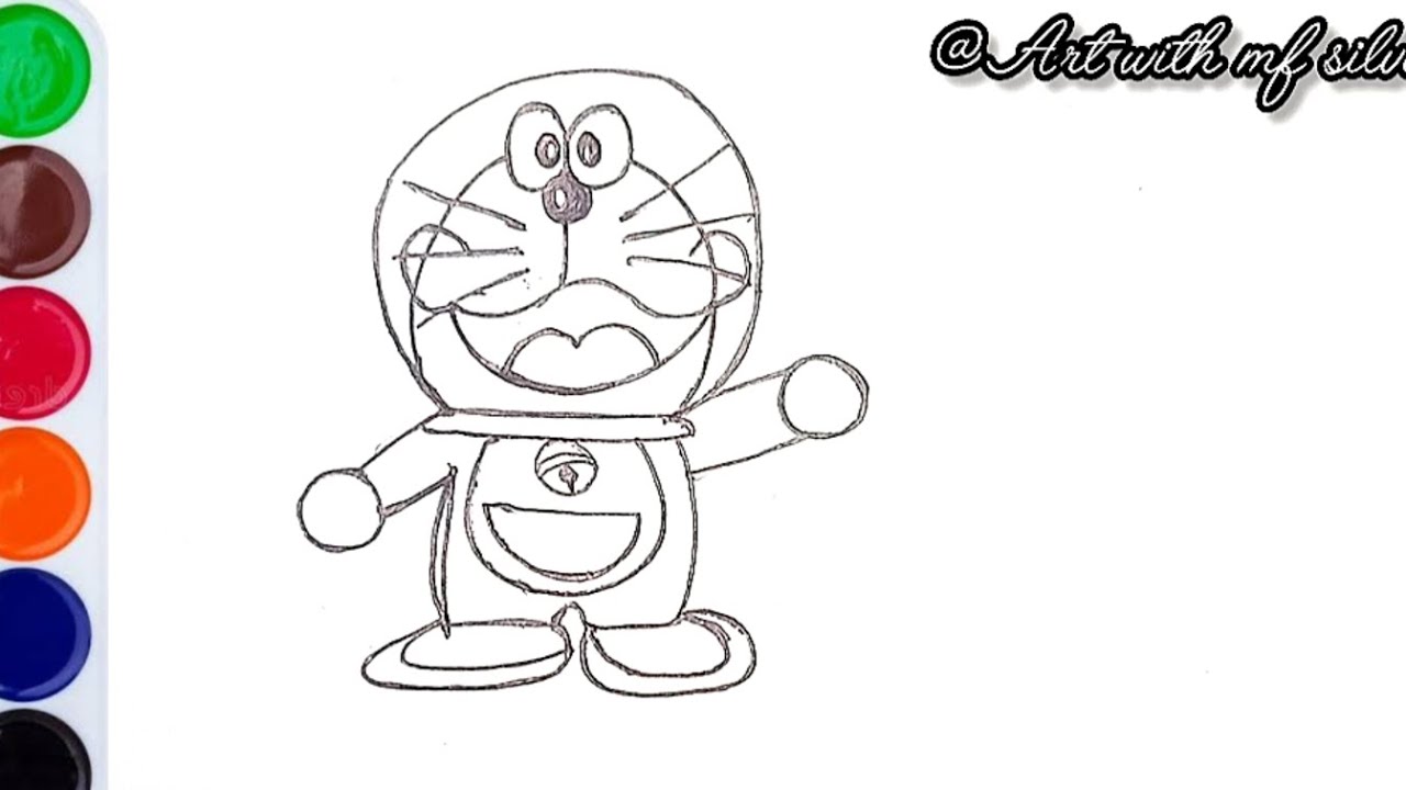 How to draw doremon 😱 || Doremon ki easy drawing kaise banaye - YouTube