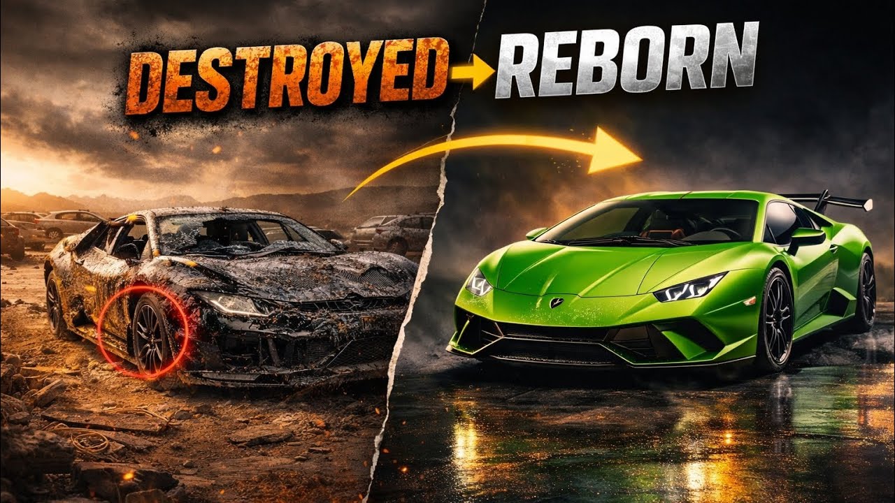 Destroyed Lamborghini Restoration ASMR | From Scrap to Supercar - YouTube
