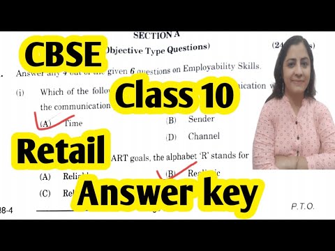 Class 10 | Answer key | Retail | Education | Learning Skill | Jyoti ...