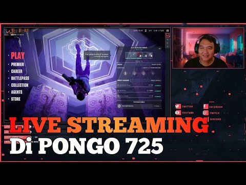 Valorant Live Streaming di Pongo 725, dengan OBS - YouTube