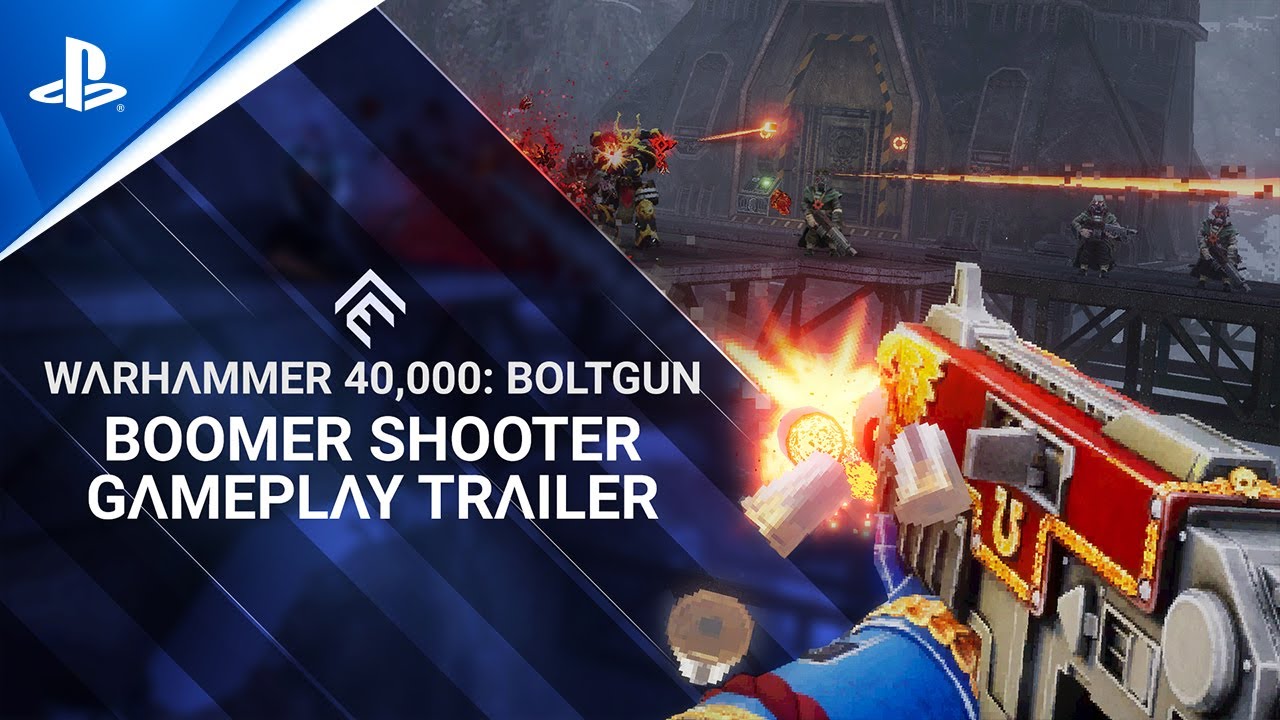 Warhammer 40,000: Boltgun - Boomer Shooter Gameplay Trailer | PS5 & PS4 ...